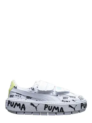 PUMA Platform Trace Strap Sneakers - White