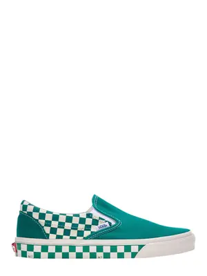 VANS Classic Slip-on 'sidewall Check Ultramarine - Green
