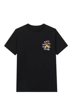 ANTI SOCIAL SOCIAL CLUB Cancelled Rainbow Tee - Black