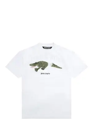 Palm Angels Croco Short-sleeve Tee /green - White