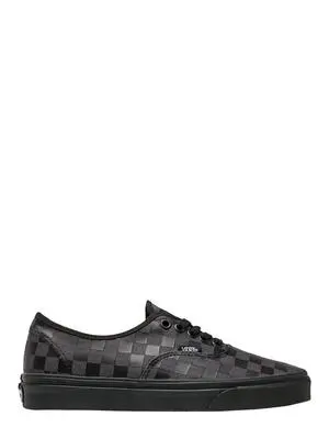 VANS Authentic High Density Checkerboard Sneakers - Black