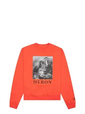 Heron Preston Logo Print Long-sleeve Sweatshirt - Orange