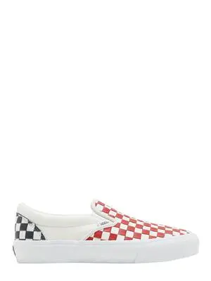 VANS Classic Slip-On VLT LX Leather Woven Red