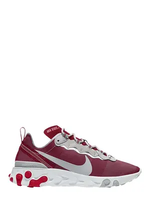 Nike React Element 55 'Ohio State Buckeyes' Sneakers Red