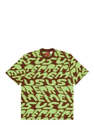 Supreme Stacked Intarsia Short-sleeve Top - Brown