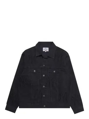 Supreme X New York Yankees Denim Trucker Jacket - Black