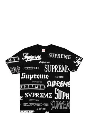 Supreme Multi Logo Tee - Black