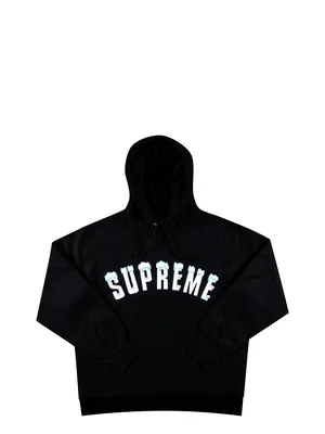 Supreme Icy Arc Hooded Sweatshirt - Black