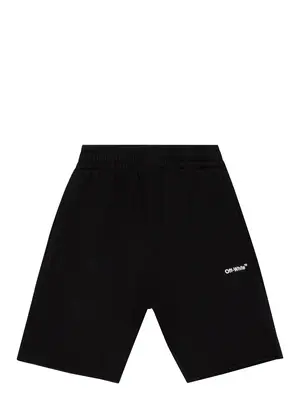 Off-White Diag Helvetica Sweatshorts - Black