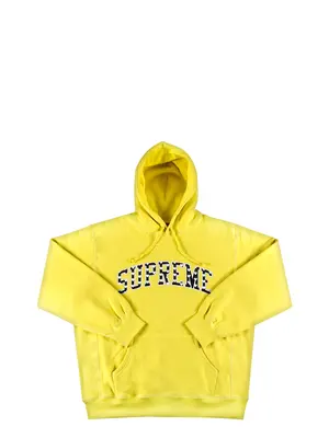 Supreme Hearts Arc Hooded Sweatshirt - Yellow