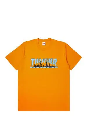 Supreme X Thrasher Skyline Tee 'orange' Orange