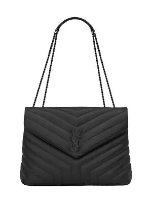Saint Laurent Loulou Shoulder Bag - Black