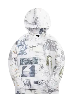 Kith For Star Wars Sketches Hoodie - White