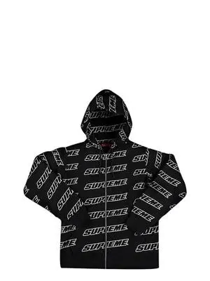 SUPREME Repeat Zip Up Hooded Sweatshirt