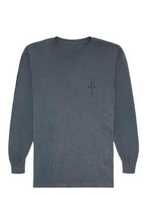 CACTUS JACK BY TRAVIS SCOTT Back Bling Long-sleeve T-shirt - Grey