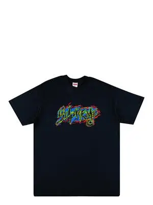 Supreme Scratch Tee 'navy' Blue