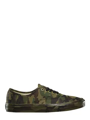 VANS Authentic Mono Print Camo Sneakers - Green