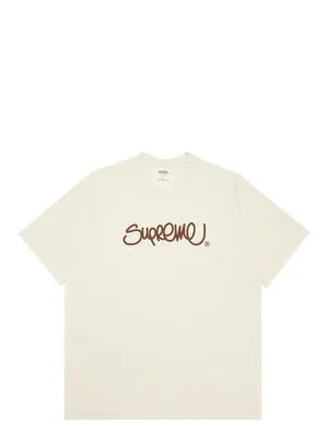 Supreme Handstyle Tee 'natural - Cream
