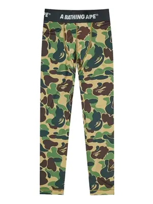 A BATHING APE X Adidas Sb Tights - Green
