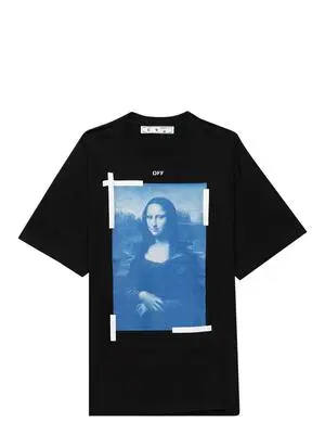 Off-White Monalisa Short-sleeve Over Tee /white - Black