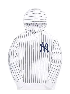 Kith For Major League Baseball New York Yankees Striped Hoodie - White