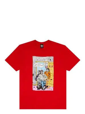 StÜssy X Real Deal Hard Knocks Tee - Red