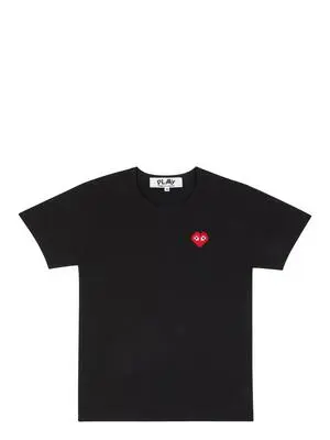 Play Comme Des Garcon X Invader Heart Tee - Black
