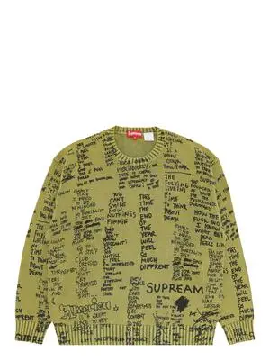 Supreme Supreme Gonz Poems Sweater Green