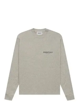 Fear Of God Long-sleeve Tee 'dark Heather Oatmeal - Grey