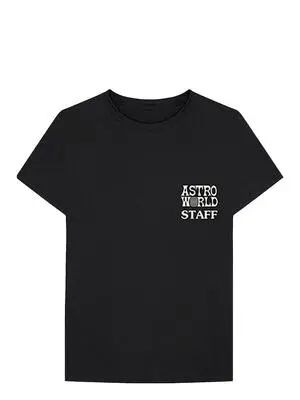 CACTUS JACK BY TRAVIS SCOTT Astroworld Staff T-shirt - Black