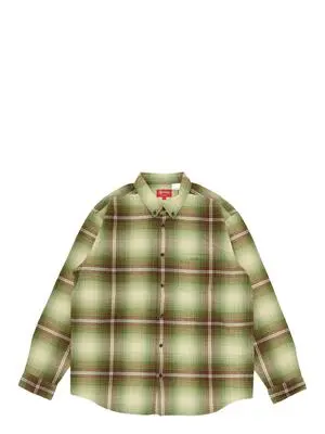 Supreme Shadow Plaid Flannel Shirt - Green