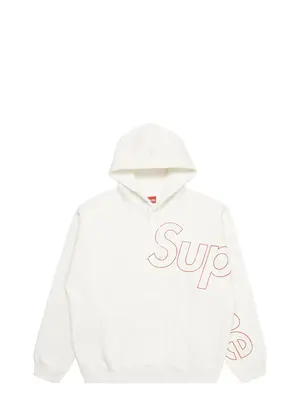 Supreme Reflective Hooded Sweatshirt - White