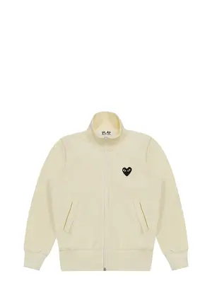 Play Comme Des Garcon Big Black Heart Sweatshirt - White