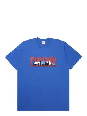 Supreme X Thrasher Skyline Tee 'royal' Blue