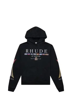 Rhude Yacht Club Hoodie - Black