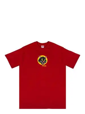 Supreme Black Cat Tee - Red