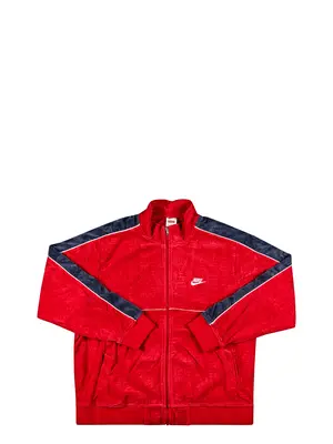 Supreme X Nike Velour Track Jacket - Red