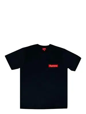 Supreme Mesh Stripe Pocket Tee 'navy' Blue