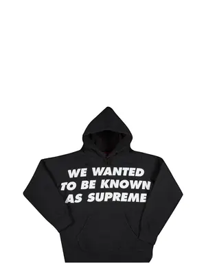 Supreme Known As Hooded Sweatshirt - Black