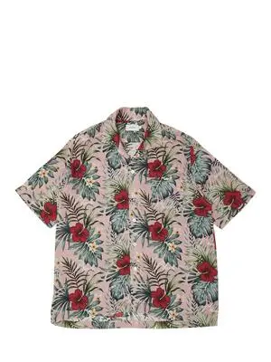 Rhude Hawaiian Logo Rayon Shirt - Purple