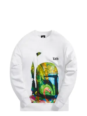 Kith For Star Wars Boba Fett Crewneck - White