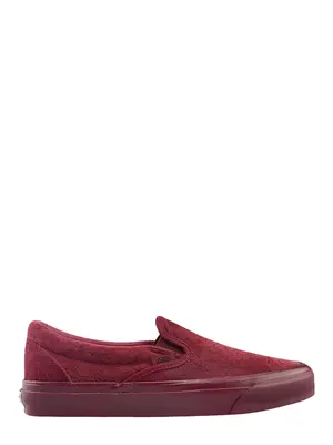 VANS Og Classic Slip-on Velvet Embroidery Leopard - Red