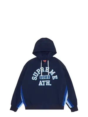 Supreme Appliqué Hooded Track Jacket 'navy - Blue