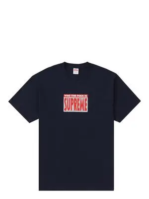 Supreme Who The Fuck Tee 'navy - Blue