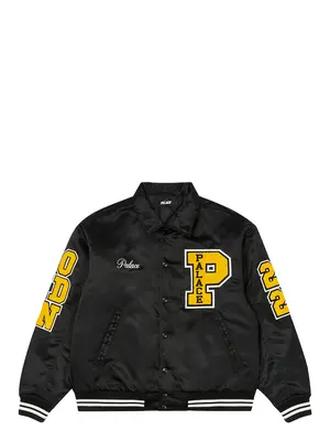 PALACE Satin Varsity Jacket - Black