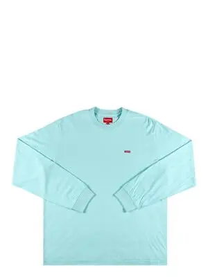 Supreme Small Box Long-sleeve Tee 'cyan - Blue