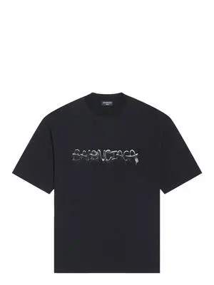 Balenciaga Medium Fit T-shirt - Black
