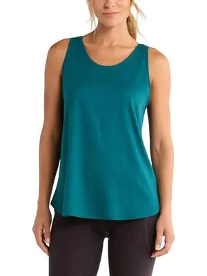 Zella Zella Liana Restore Soft Lite Tank Teal Atlantic