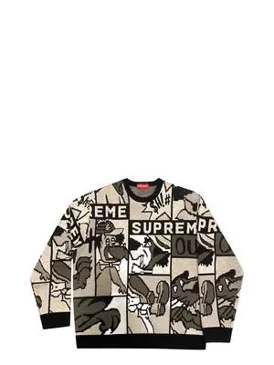 Supreme Cartoon Knit Sweater - Black