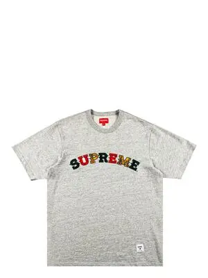 Supreme Plaid Appliqué Short-sleeve Top 'heather Grey' Grey